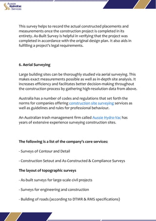 The Significance of a Site Survey in The Construction Industry | PDF ...