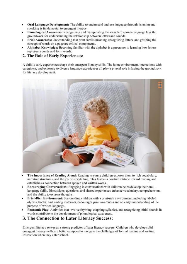 The Significance of Emergent Literacy in Early Childhood Development ...