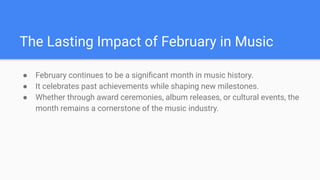 The Significance of February in Music History | PDF