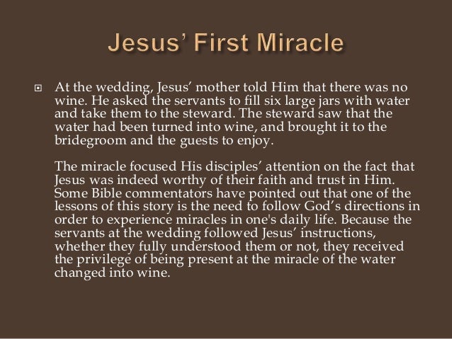 The Significance of Jesus’ First Miracle