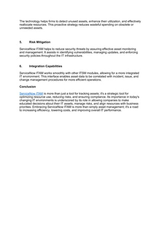 The Significance of ServiceNow ITAM in Contemporary IT Functions.pdf