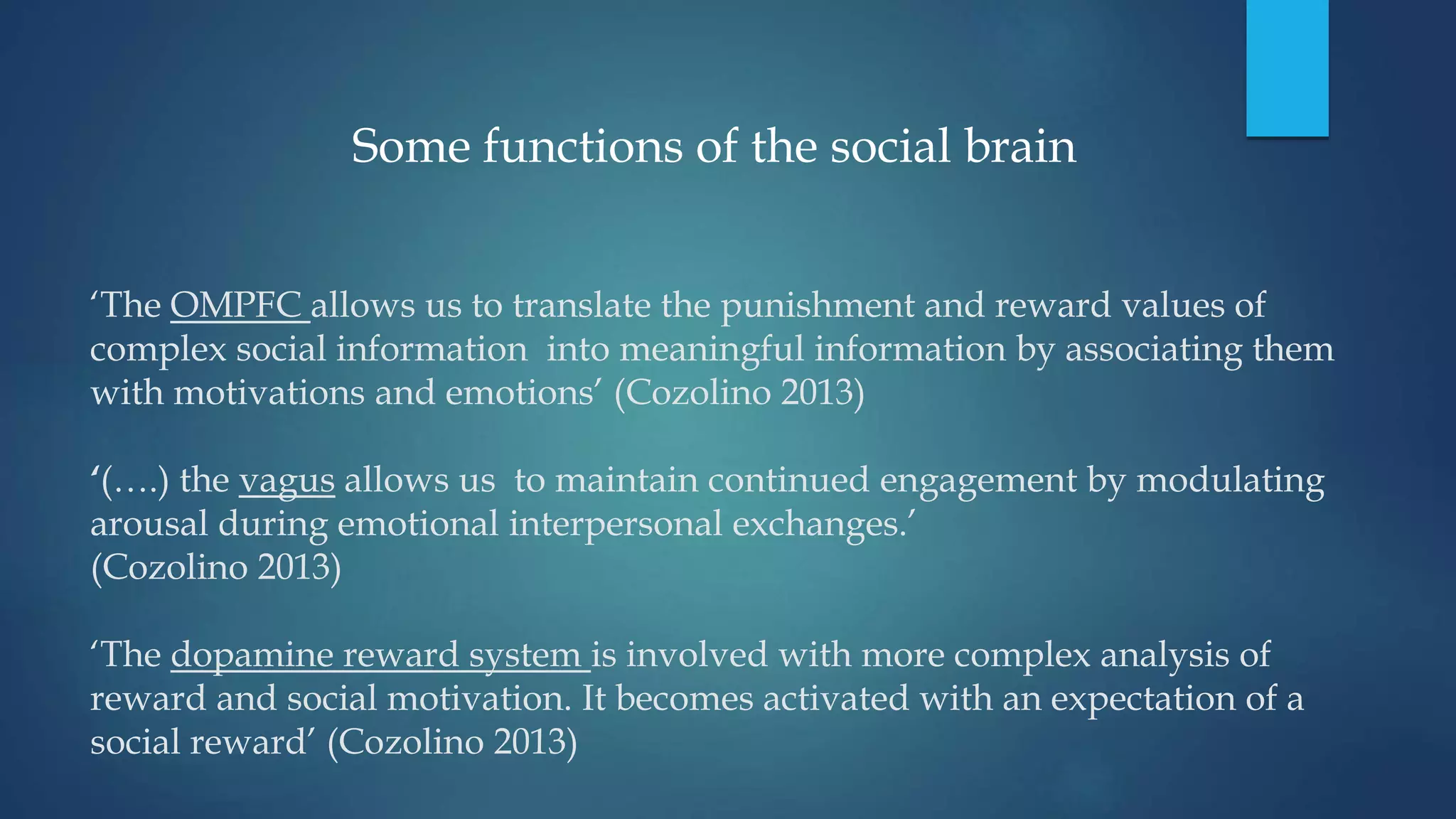 The Significance of Social Stimuli in Communication and the Learning ...