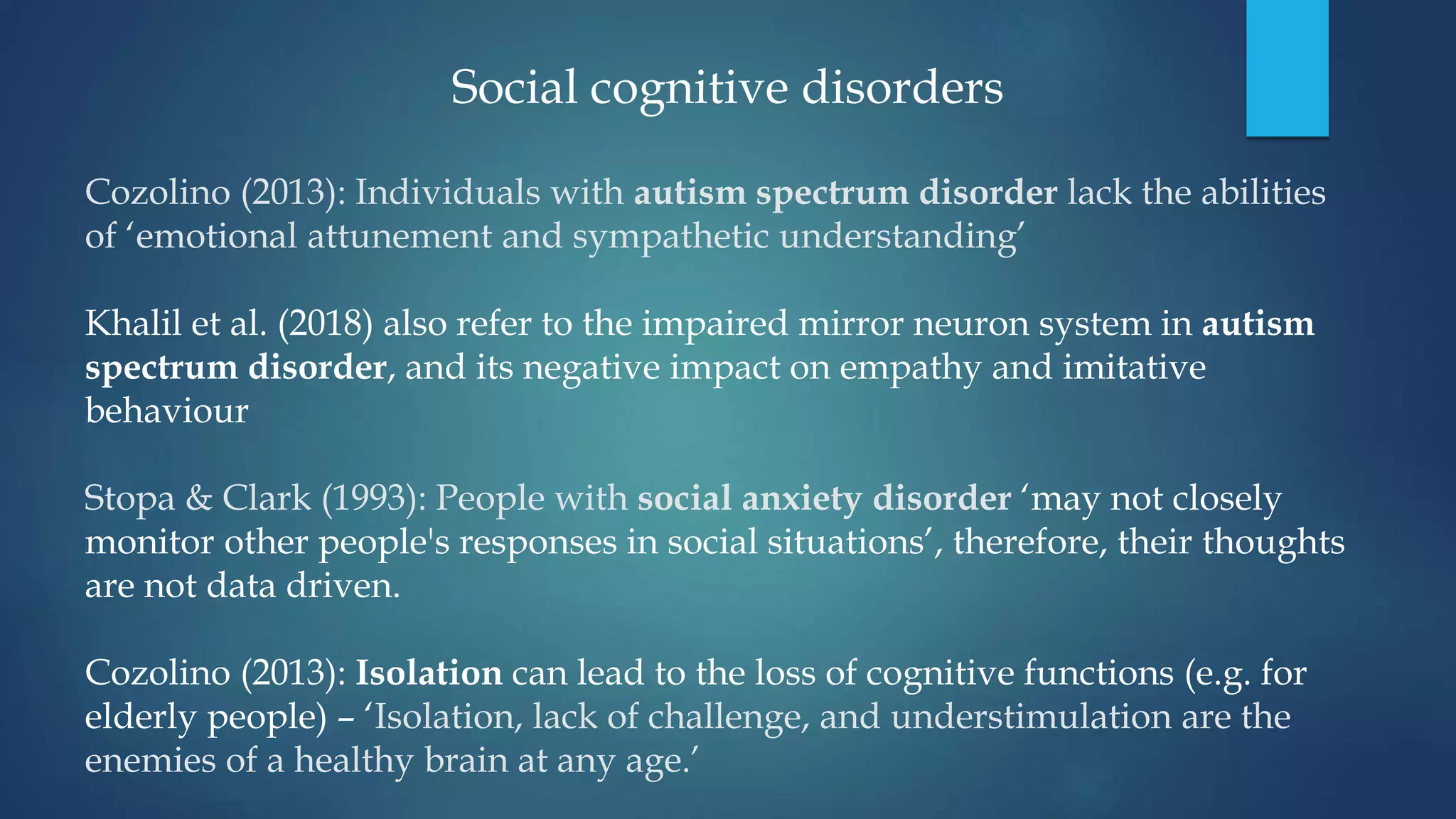 The Significance of Social Stimuli in Communication and the Learning ...