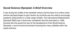 The Significance of the Social Science Olympiad_ Nurturing Future ...