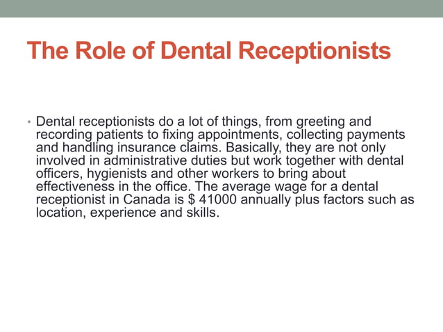 The Significant Role of Dental Receptionists in Canada.pptx
