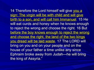 The Signs of Immanuel | PPT