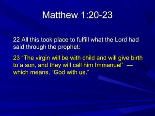 The Signs of Immanuel | PPT