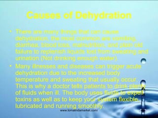 The signs and symptoms of dehydration | PPT
