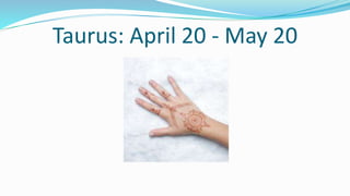 The signs as henna tattoo stencils | PPTX