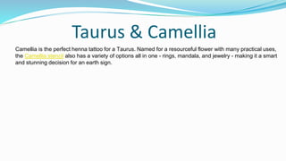 The signs as henna tattoo stencils | PPTX