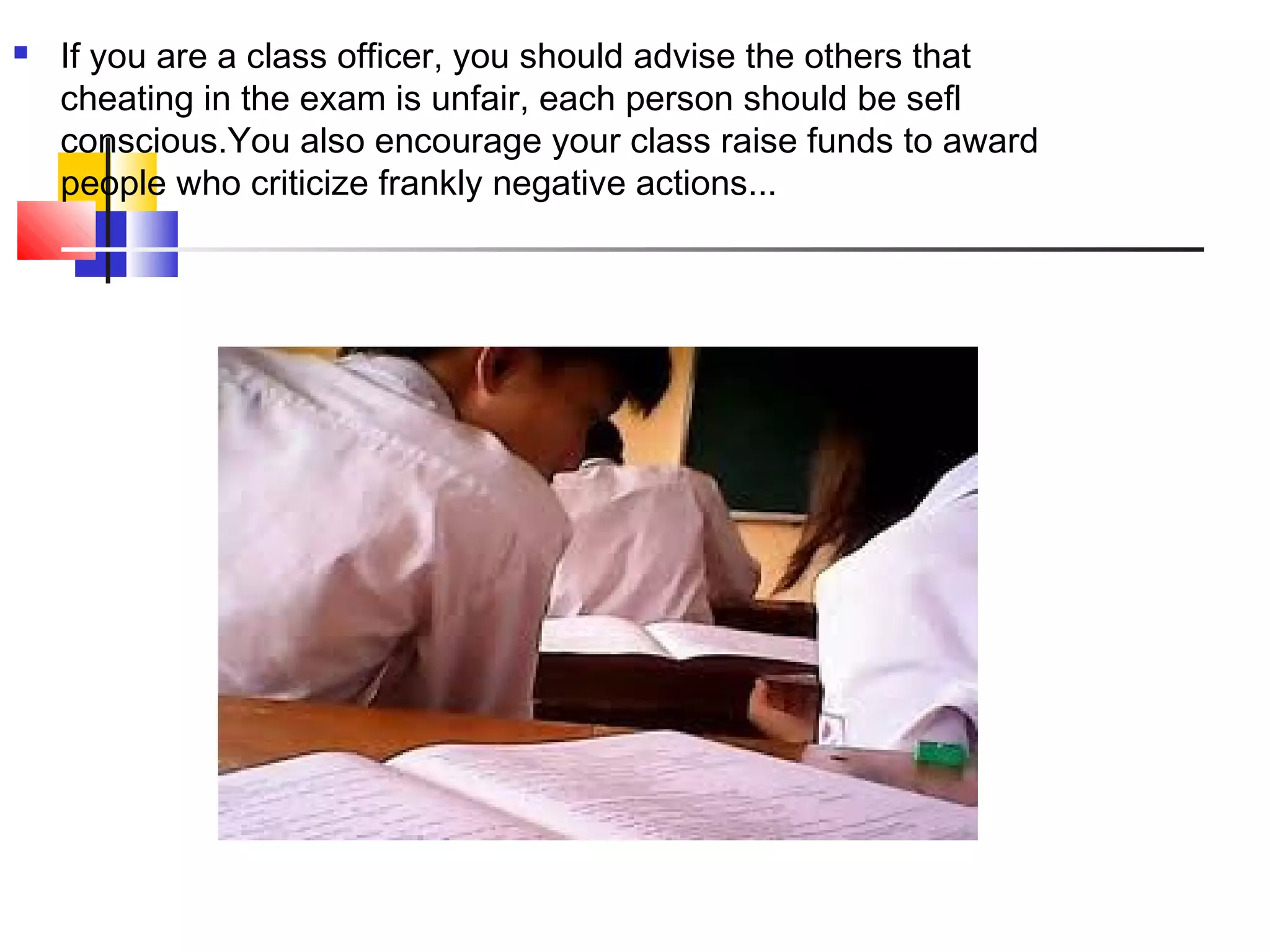 The signs of cheating in exams | PPT