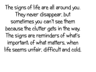 The signs of life | PPT