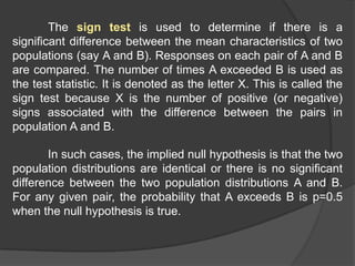 The Sign Test | PPTX