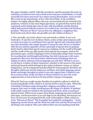 The silence of jesus | DOCX