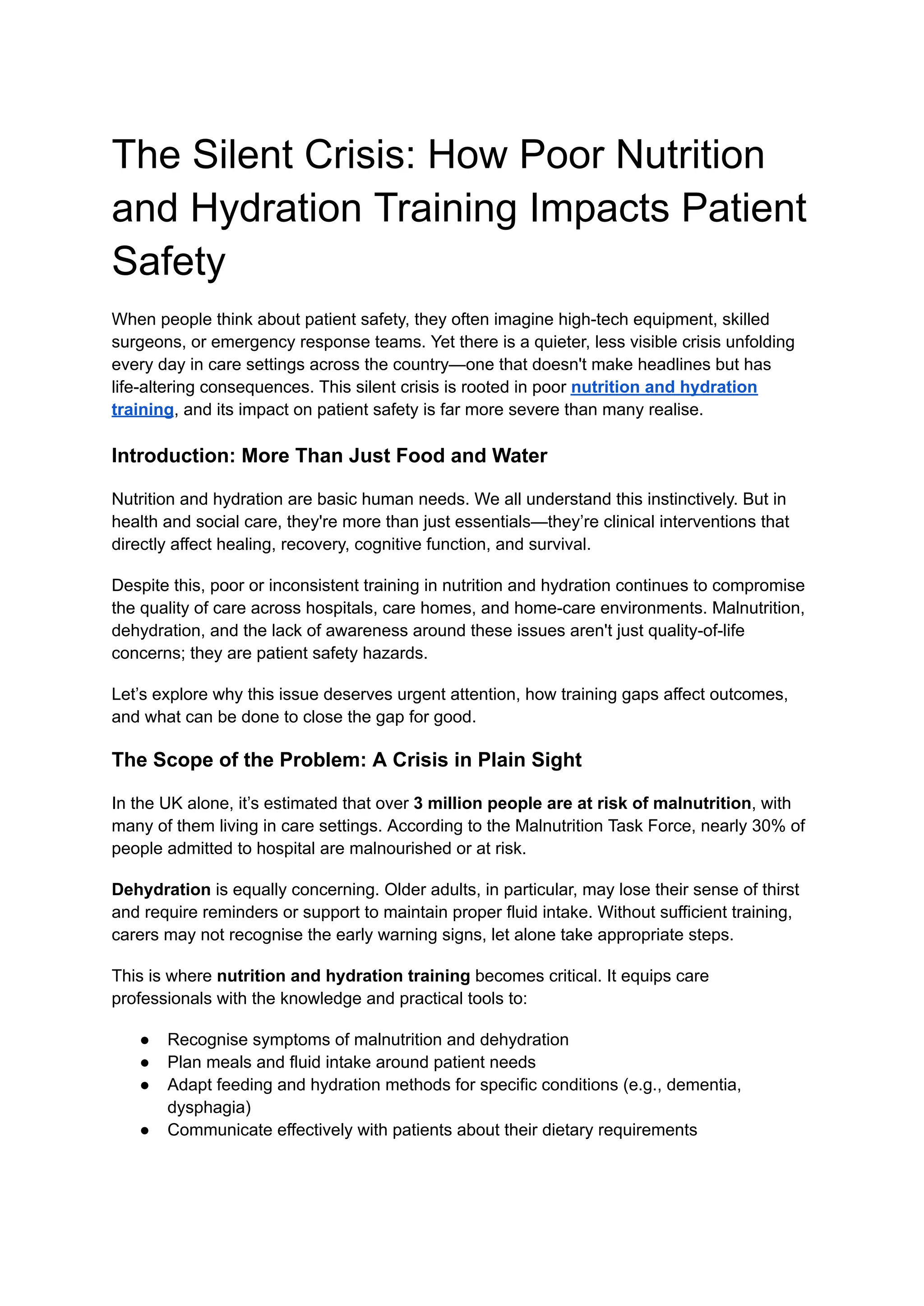 The Silent Crisis_ How Poor Nutrition and Hydration Training Impacts ...