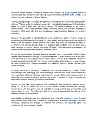 The Silent Pact_ Why Attorney-Client Privilege Is Essential in Criminal ...