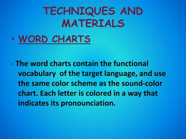 The silent way approach | PPTX | Education