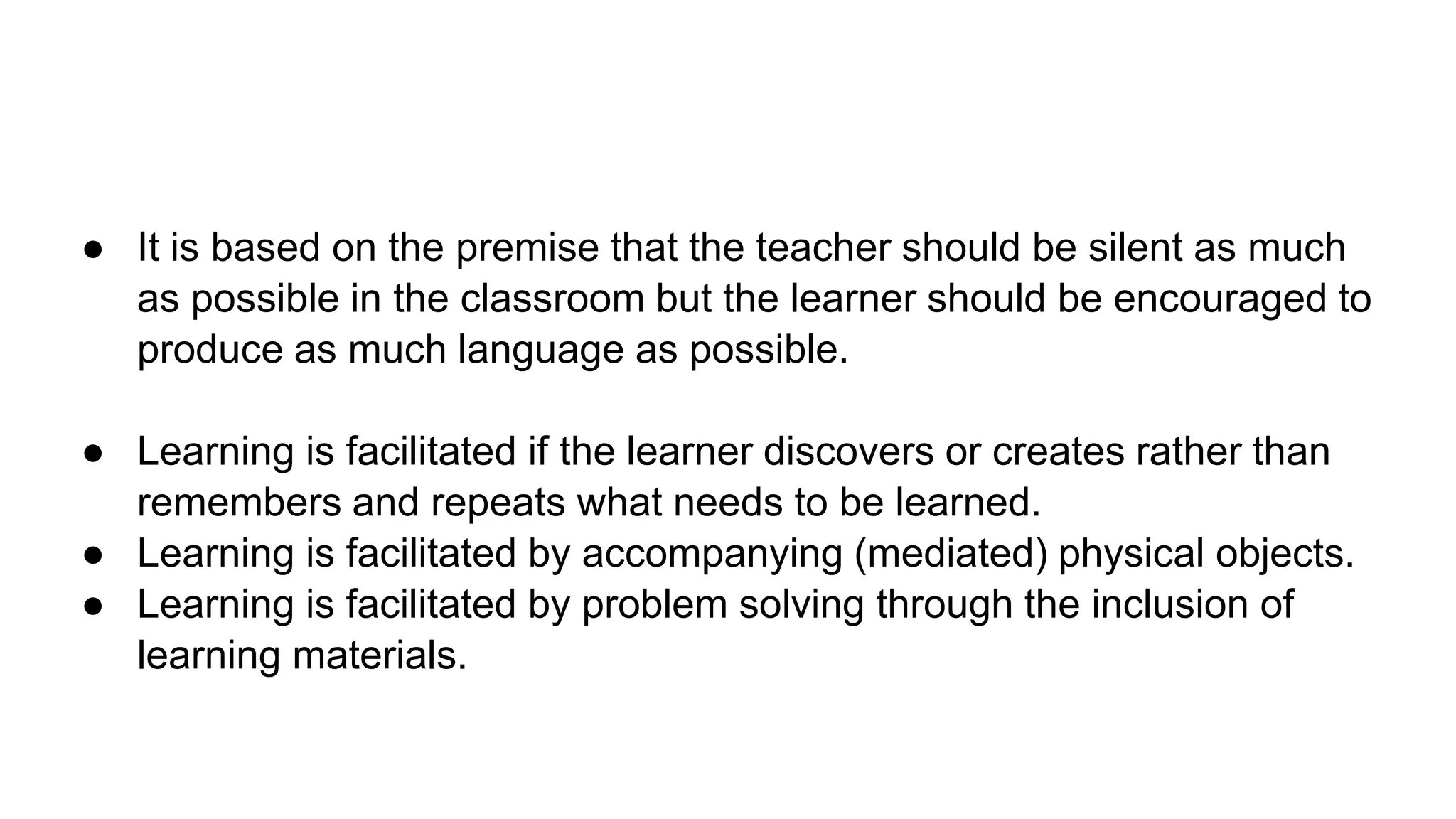 The silent way language teaching method | PPTX