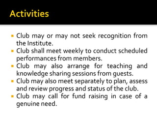 Public Speaking Club Presentation (It never took off) | PPTX