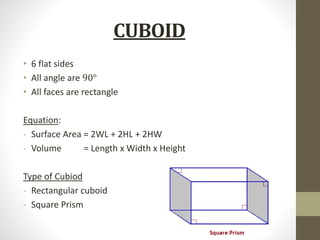 The similarity of prism, cylinder, cube | PPTX
