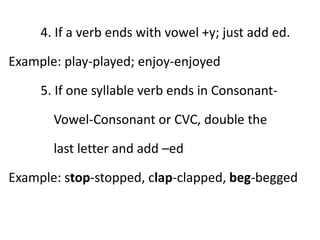 The simple aspects of verb | PPT