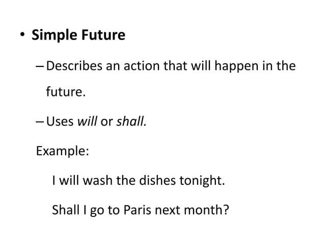 The simple aspects of verb | PPT