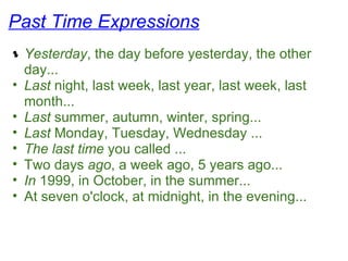 The simple past | PPT