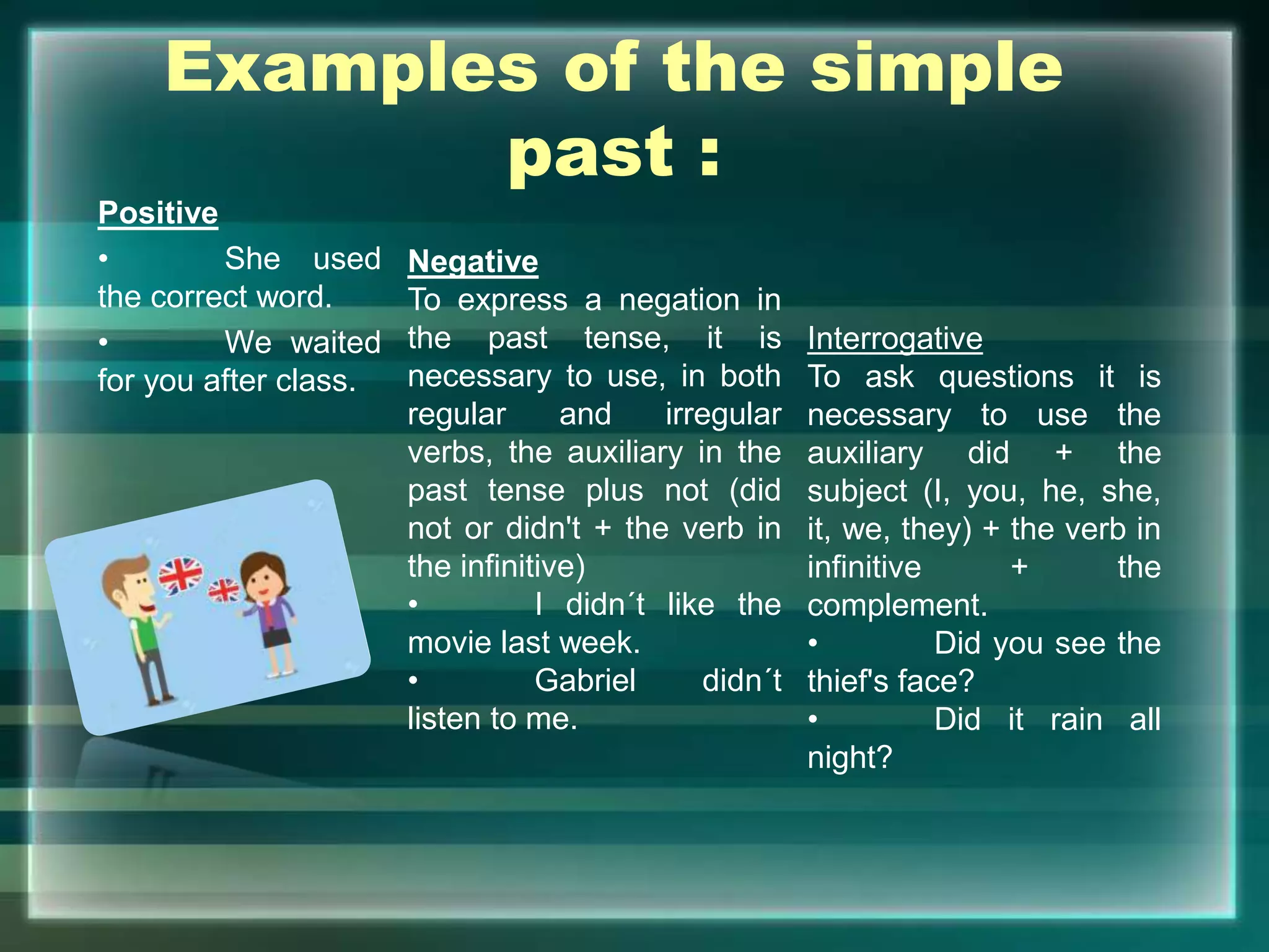 The simple past | PPTX