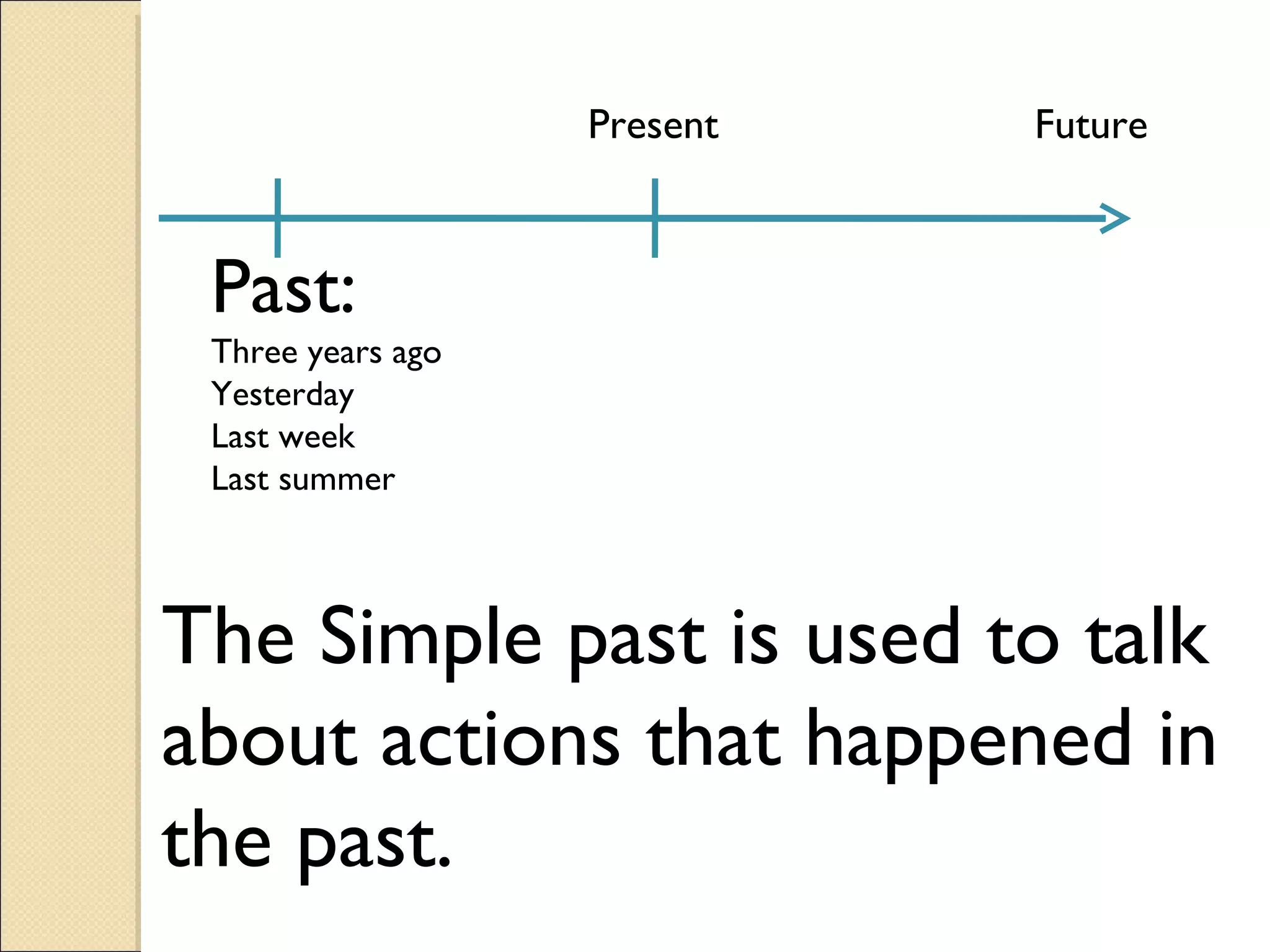 The Simple Past Presentation | PPT