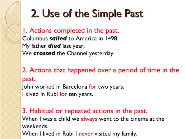 The Simple Past Presentation | PPT | Adventure Travel | Travel Type