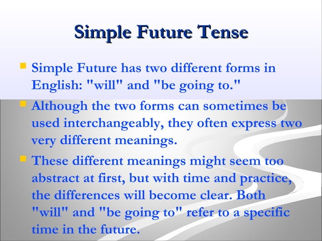 The simple past tense and future tense | PPT | Programming Languages ...