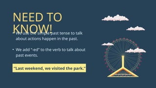 The Simple Past Tense Irregular Verbs English Grammar Presentation in ...