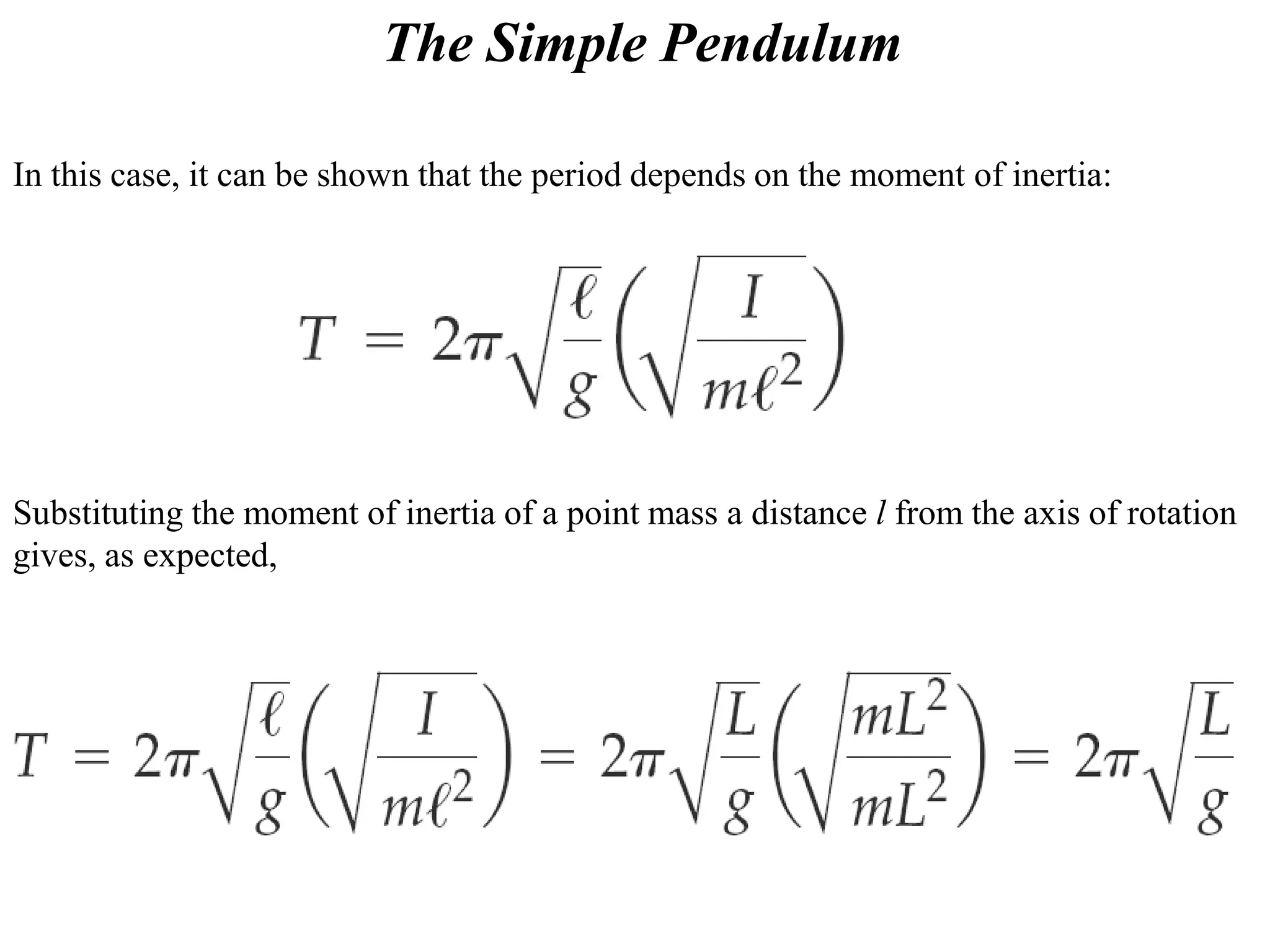 The simple pendulum (using O.D.E) | PPTX