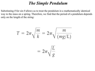 The simple pendulum (using O.D.E) | PPT