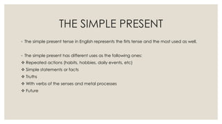 The simple present | PPTX