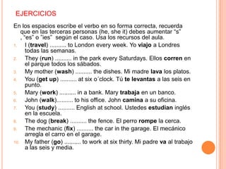 The simple presente tense | PPTX