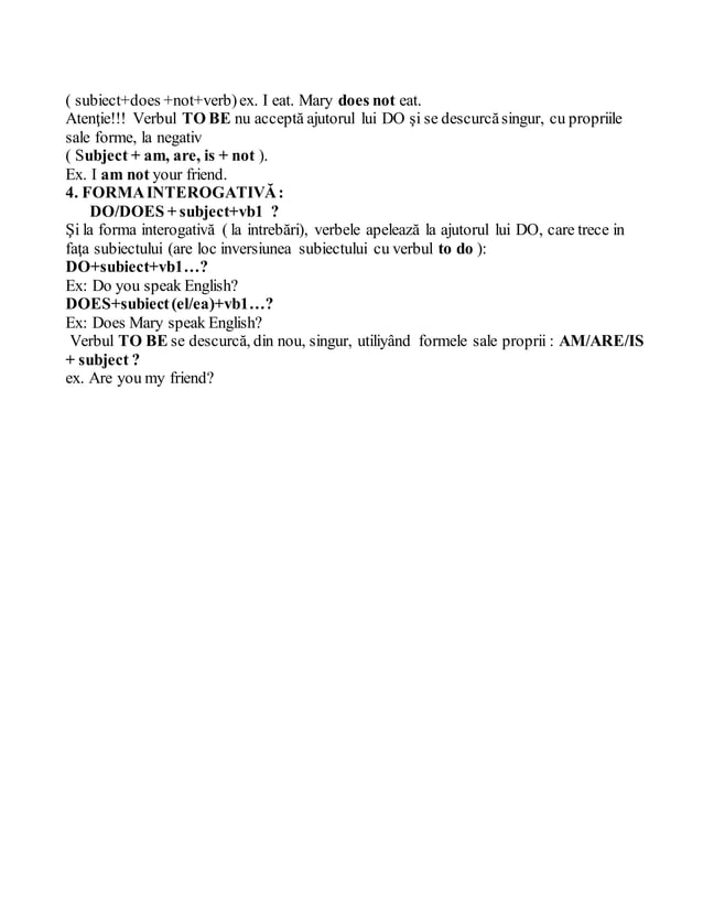 The simple present tense | DOCX