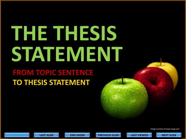 The Simple Thesis Statement | PPSX