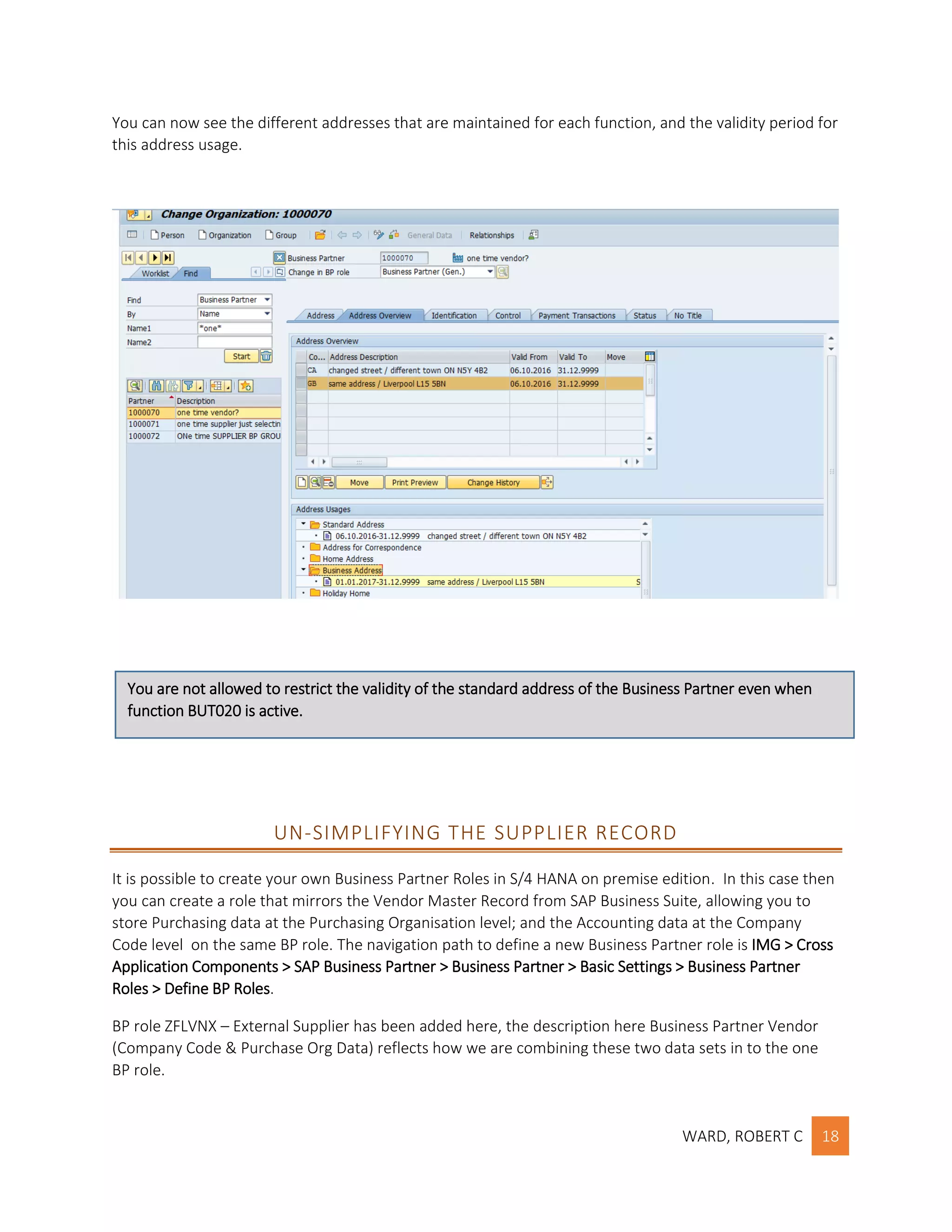 The simplification of the vendor master record | PDF
