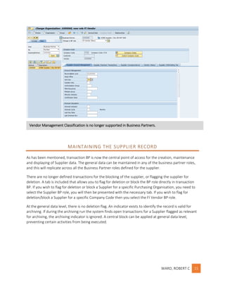 The simplification of the vendor master record | PDF