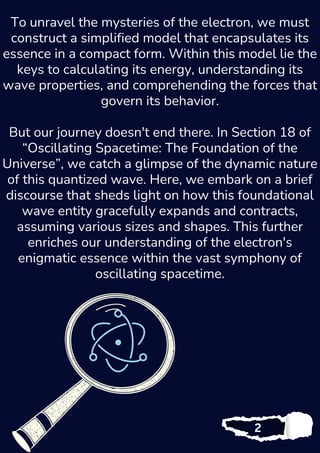 The simplified electron and muon model, Oscillating Spacetime: The ...
