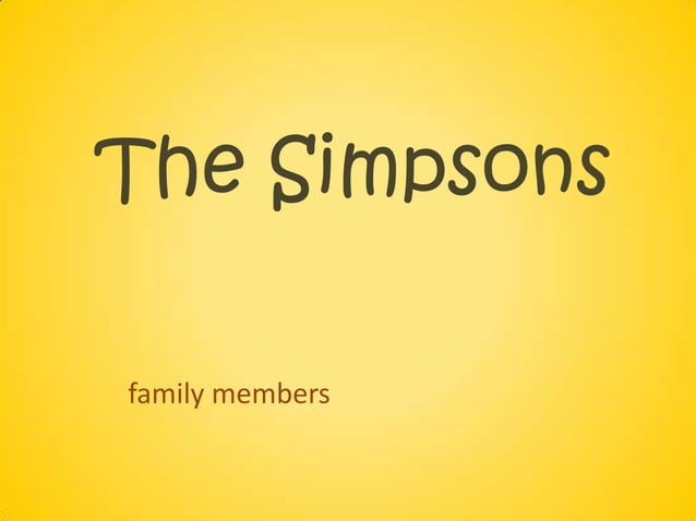 The simpsons | PPT