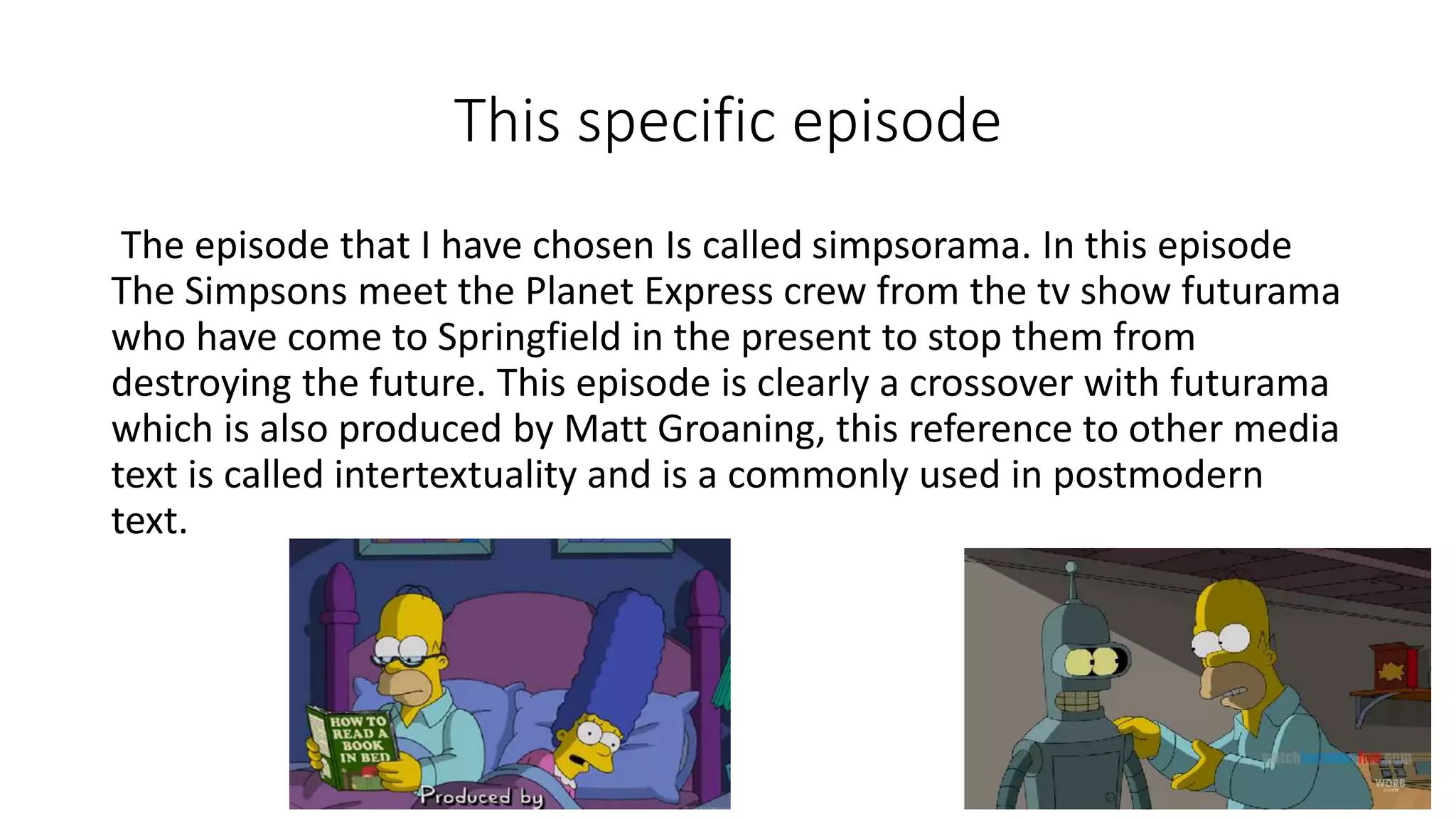 The simpsons as postmodern | PPTX