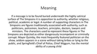 The simpsons as postmodern | PPTX