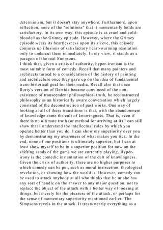 The Simpsons, Hyper-Irony, and the Meaning of LifeBy Carl Mathes.docx