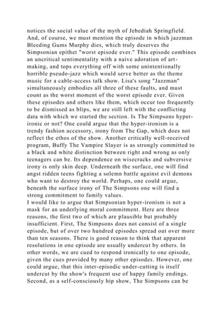 The Simpsons, Hyper-Irony, and the Meaning of LifeBy Carl Mathes.docx