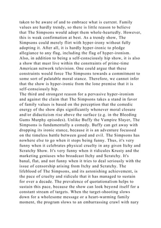 The Simpsons, Hyper-Irony, and the Meaning of LifeBy Carl Mathes.docx