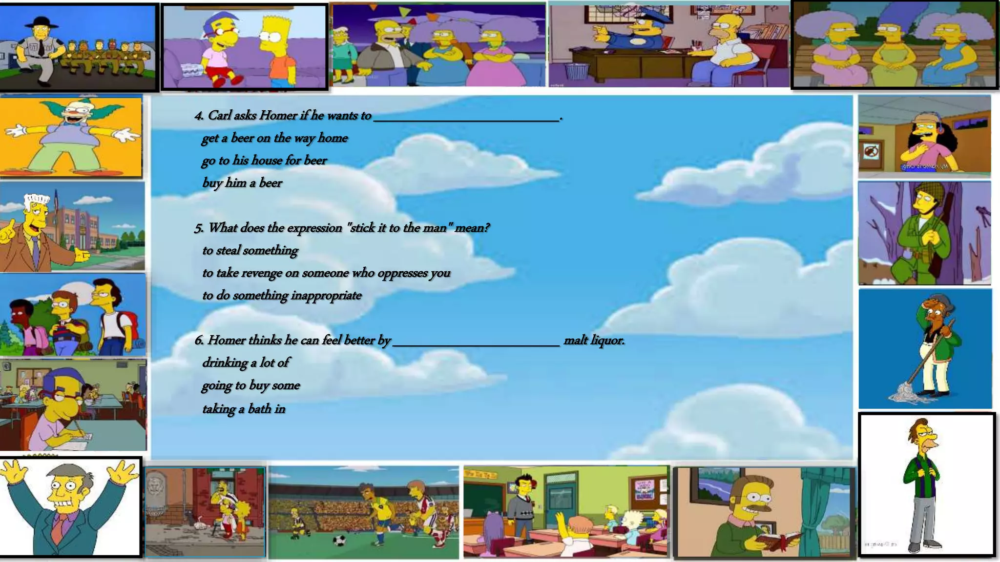 The Simpsons Listening exercise | PPTX