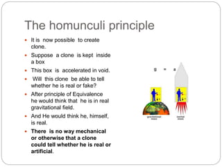 The simulation hypothesis : Homunculi principle. | PPTX