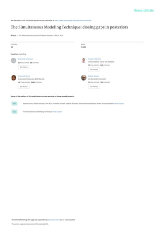 The Simultaneous Modeling Technique In Posteriors Pdf